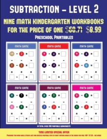 Preschool Printables (Kindergarten Subtraction/Taking Away Level 2 ...