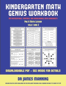 Pre K Math Lesson (Kindergarten Math Genius) : This Book Is Designed ...