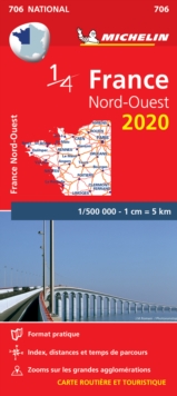 Northwestern France - Michelin National Map 706 : Map: : 9782067242685 ...
