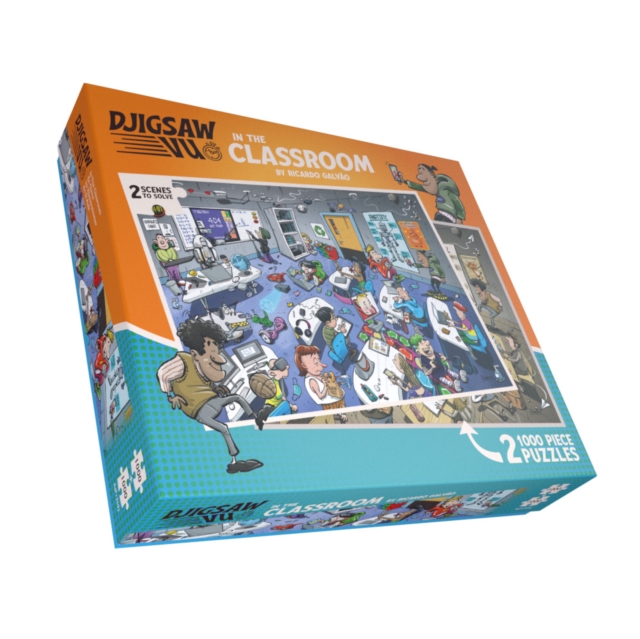 Djigsaw Vu In the Classroom 2 x 1000 Piece Jigsaw Puzzle Set ...