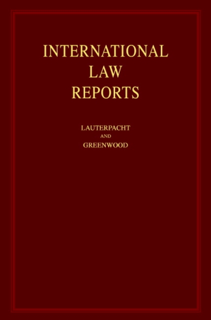 International Law Reports: : 9780521463737: hive.co.uk