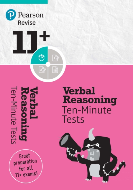 Pearson REVISE 11+ Verbal Reasoning Ten-Minute Tests - for 2026, 2027 ...