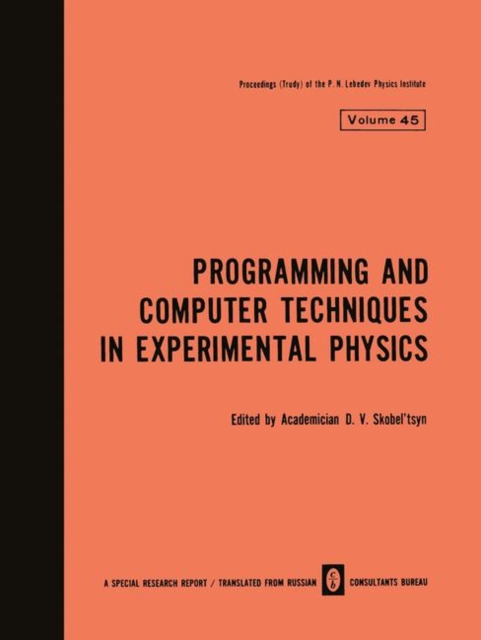 The Programming and Computer Techniques in Experimental Physics ...