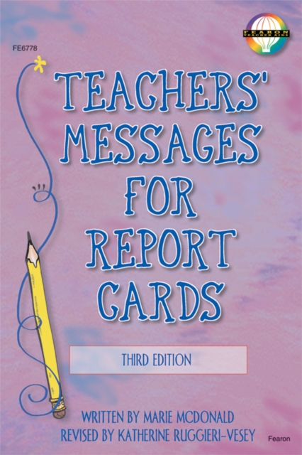 Teachers' Messages for Report Cards, Grades K - 8: Marie Mcdonald ...