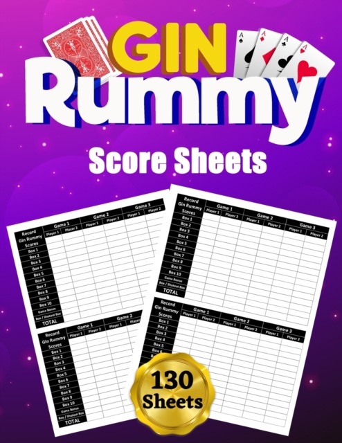 Gin Rummy Score Sheets: Scorebooks Essentials: 9781716346927: hive.co.uk