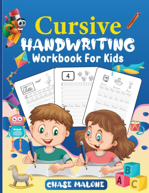 Cursive Handwriting Workbook For Kids : Writing Practice Book 3-in-1 ...