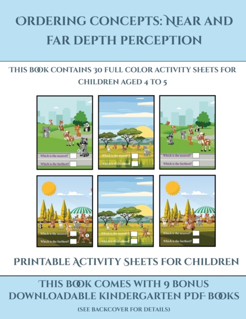 Printable Activity Sheets for Children (Ordering concepts near and far ...
