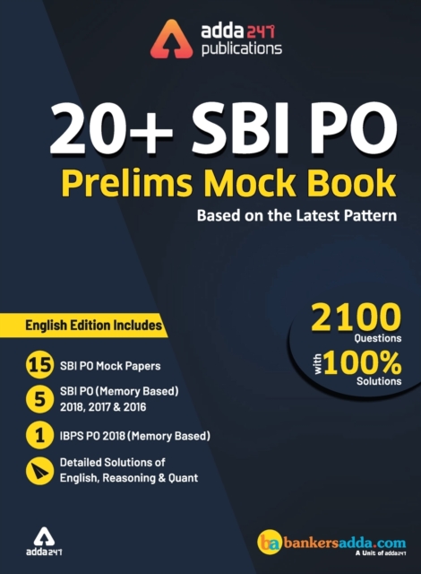 SBI PO 2019 Prelims Mocks Papers (English Printed Edition) SBI Special ...